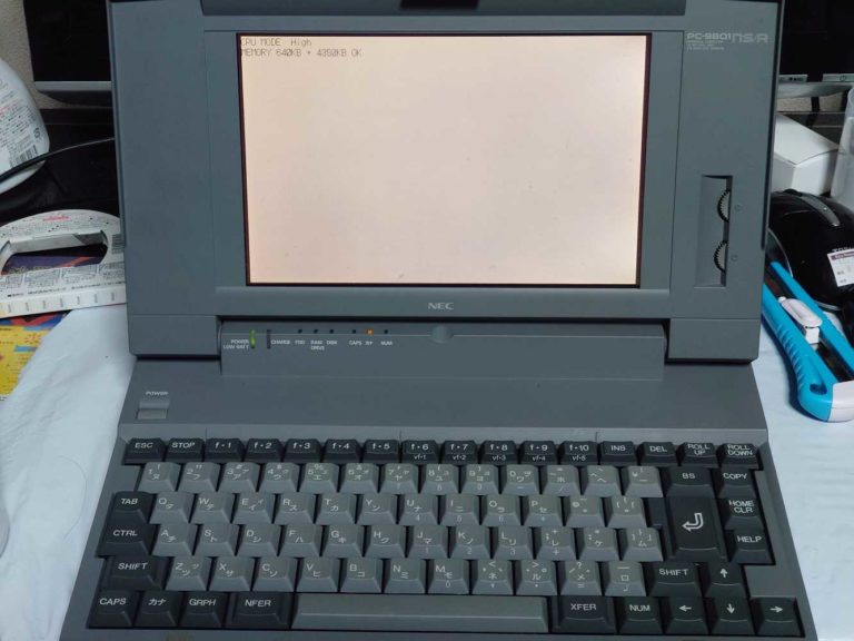 憧れの98NOTE！PC-9801NS/Rのメンテ | 自由日記J -ジャンカーへの道-